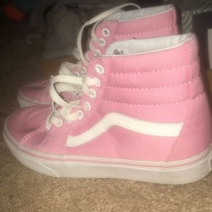 Vans | Shoes | Pink High Top Vans | Poshmark